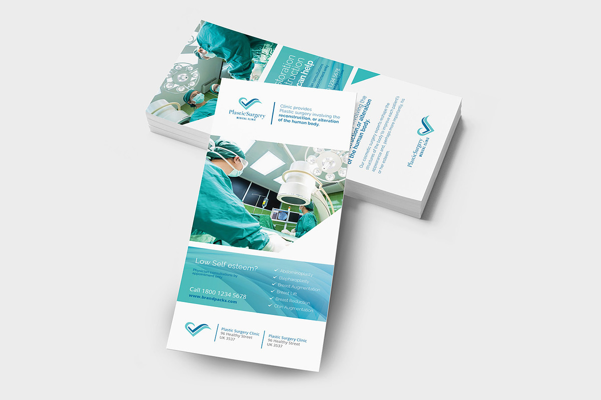 Plastic Surgery DL Card Template, a Card Template by BrandPacks