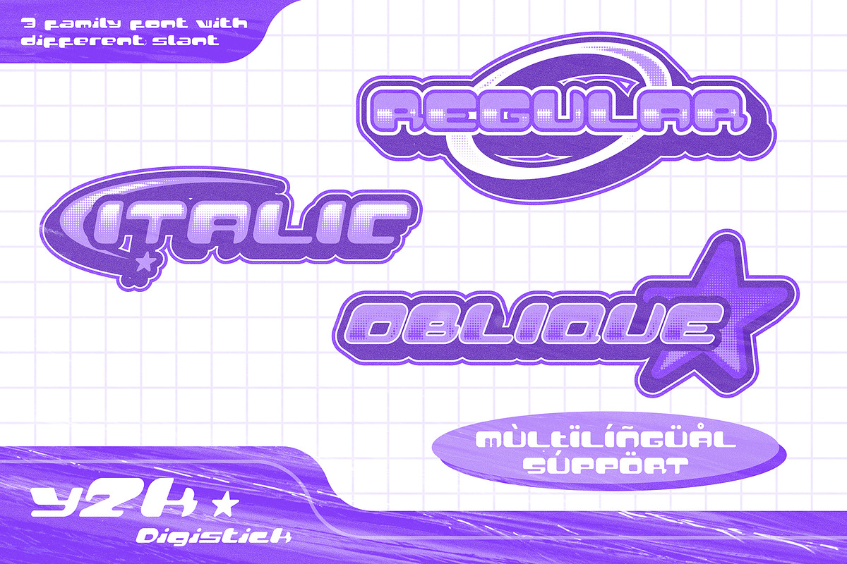 Digistick - Y2K Font