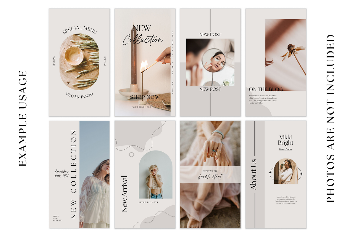 Minimalist Instagram Story Templates, a Social Media Template by Boltik ...