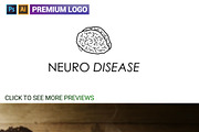Neuro Disease Brain Logo, a Branding & Logo Template by Graphicspixel