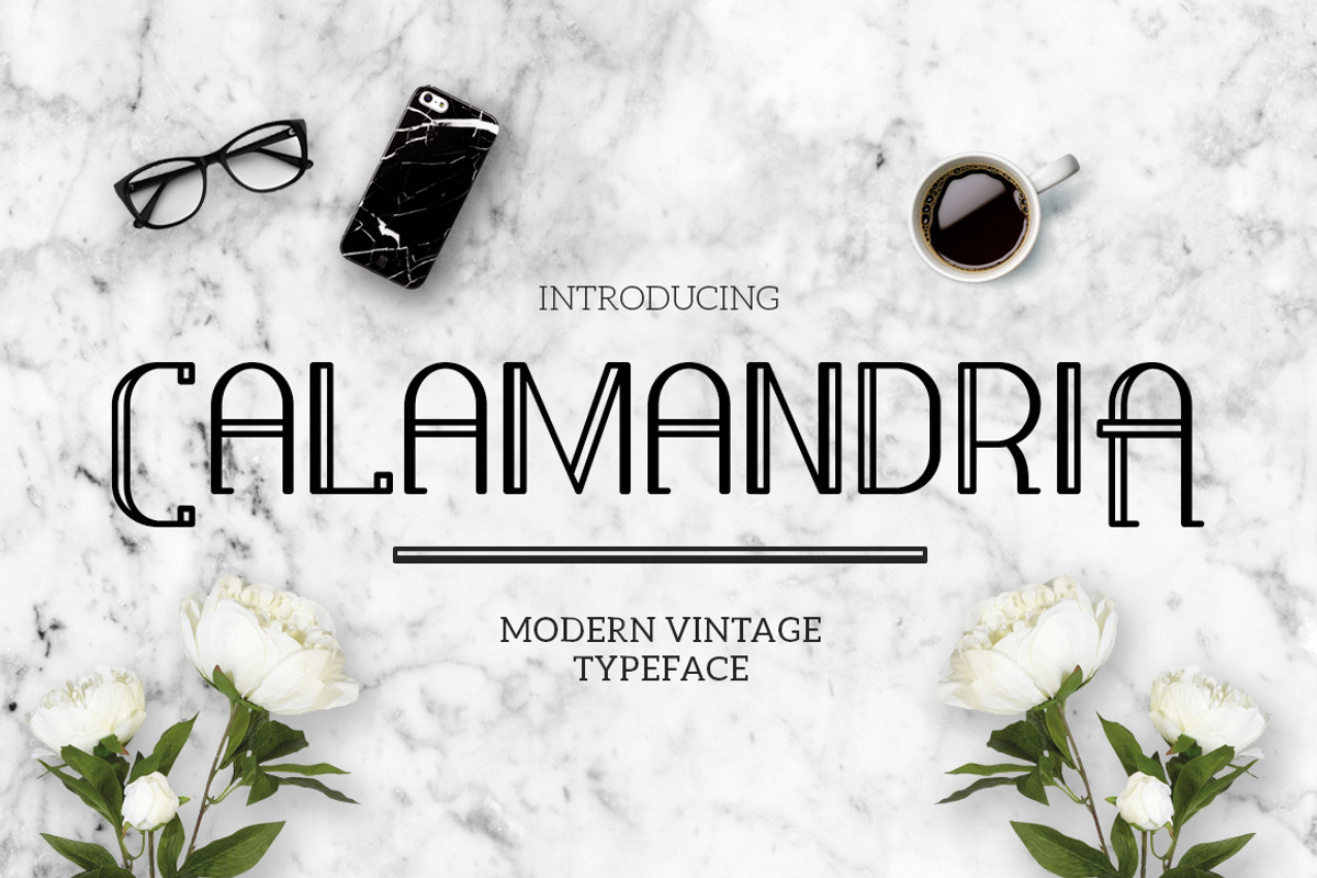Calamandria, a Font by Heroglyphs Studio