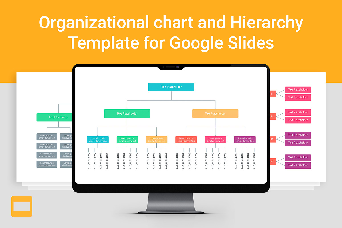 Organizational Chart for Google Slid, a Presentation Template by HiSlide.io