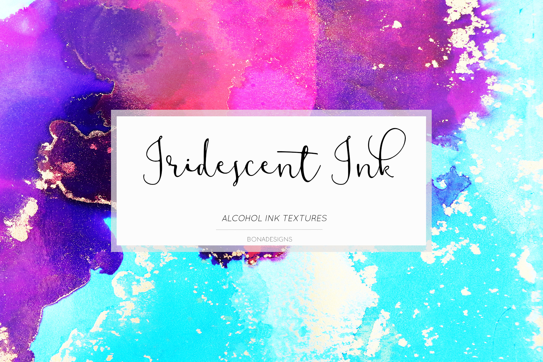 Iridescent Ink Textures, a Texture Graphic by BonaDesigns