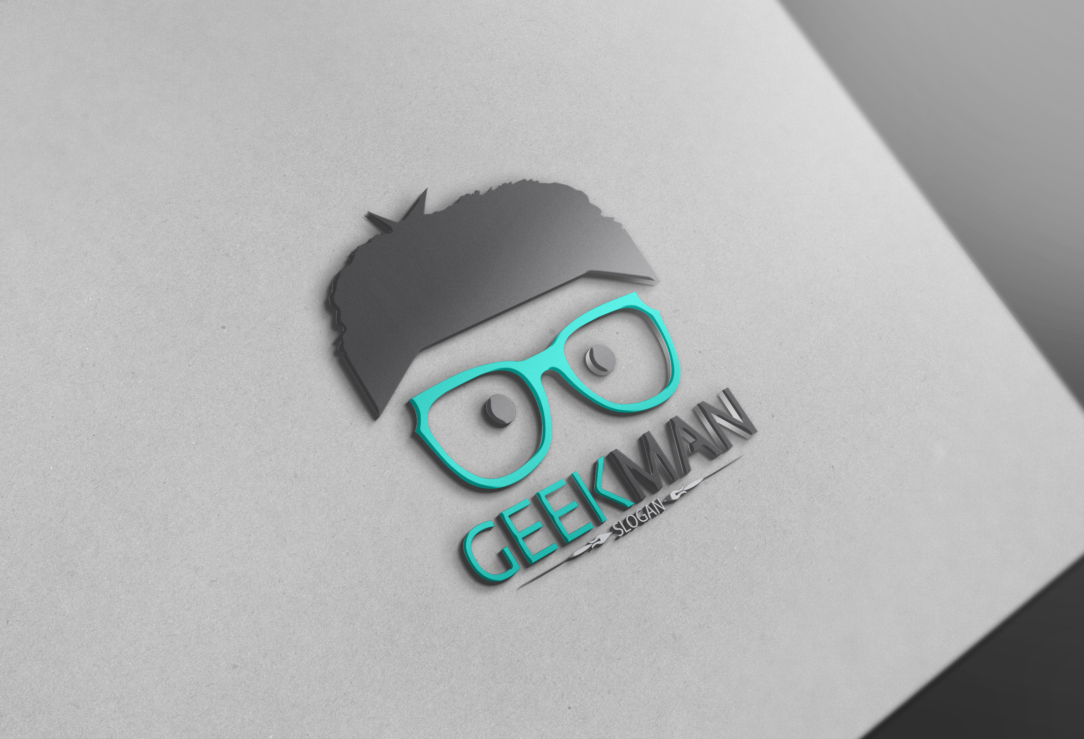 Geek logo Template, a Branding & Logo Template by Josuf Media