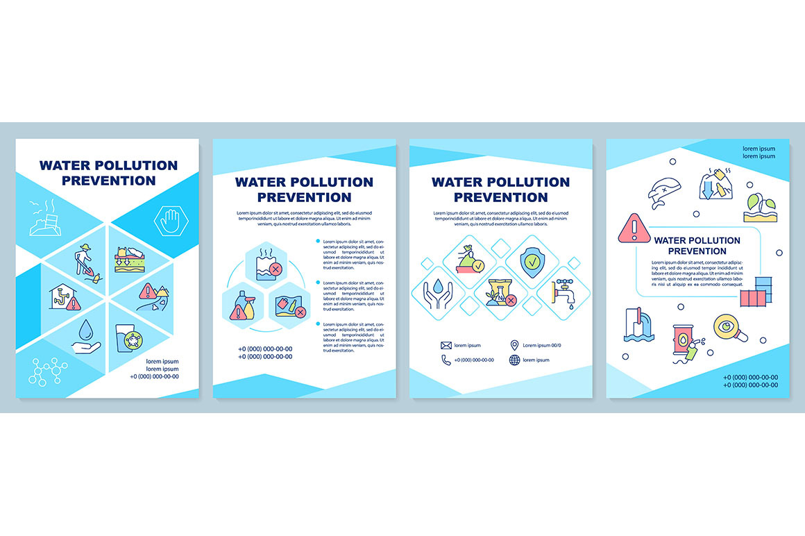 Water pollution prevention brochure, a Brochure Template by IMG visuals ...