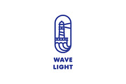 Wave Light Logo, a Branding & Logo Template by Last Spark