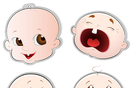 Baby Vectors, an Illustration by TrueMitra Designs
