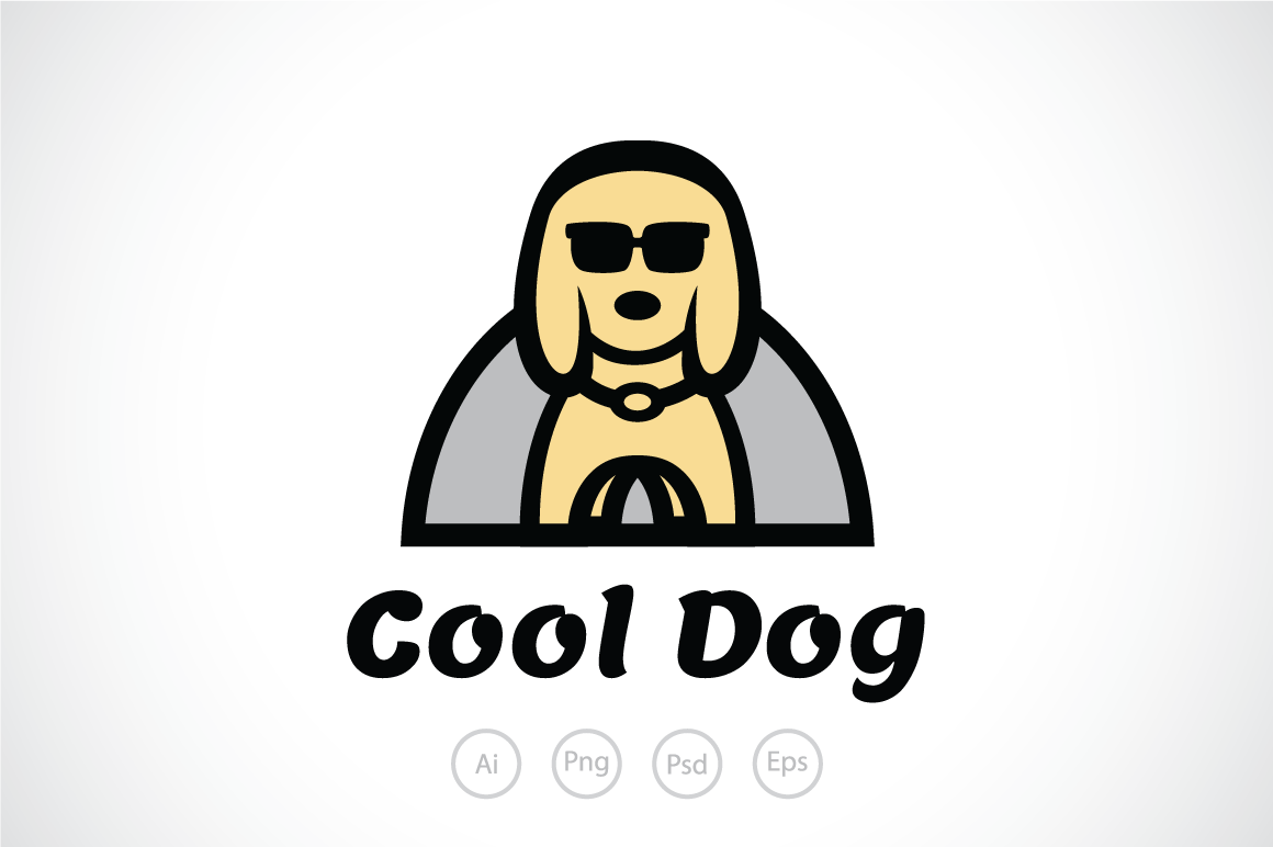 Cool Dog Logo Template, a Branding & Logo Template by Heavtryq Design ...