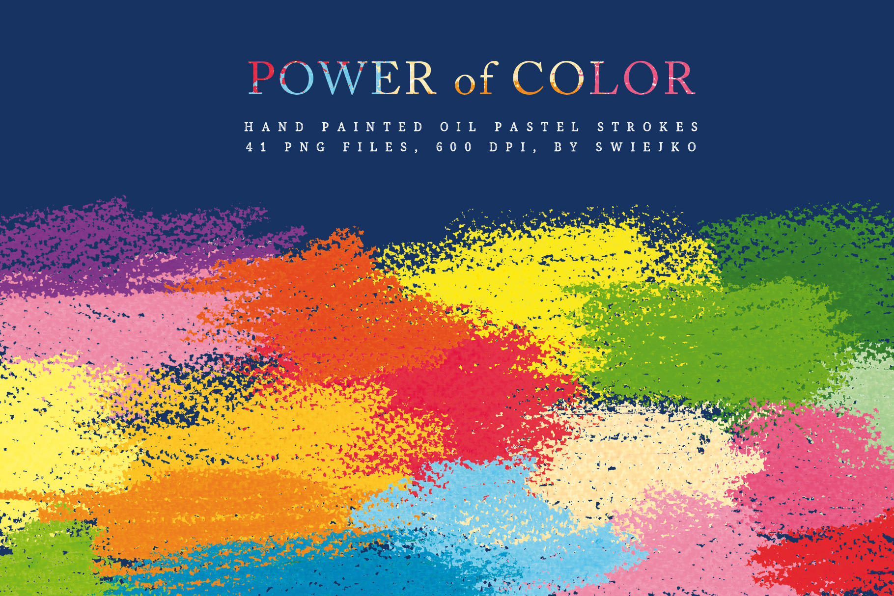 Oil Pastel Strokes clipart, a Texture Illustration by swiejko