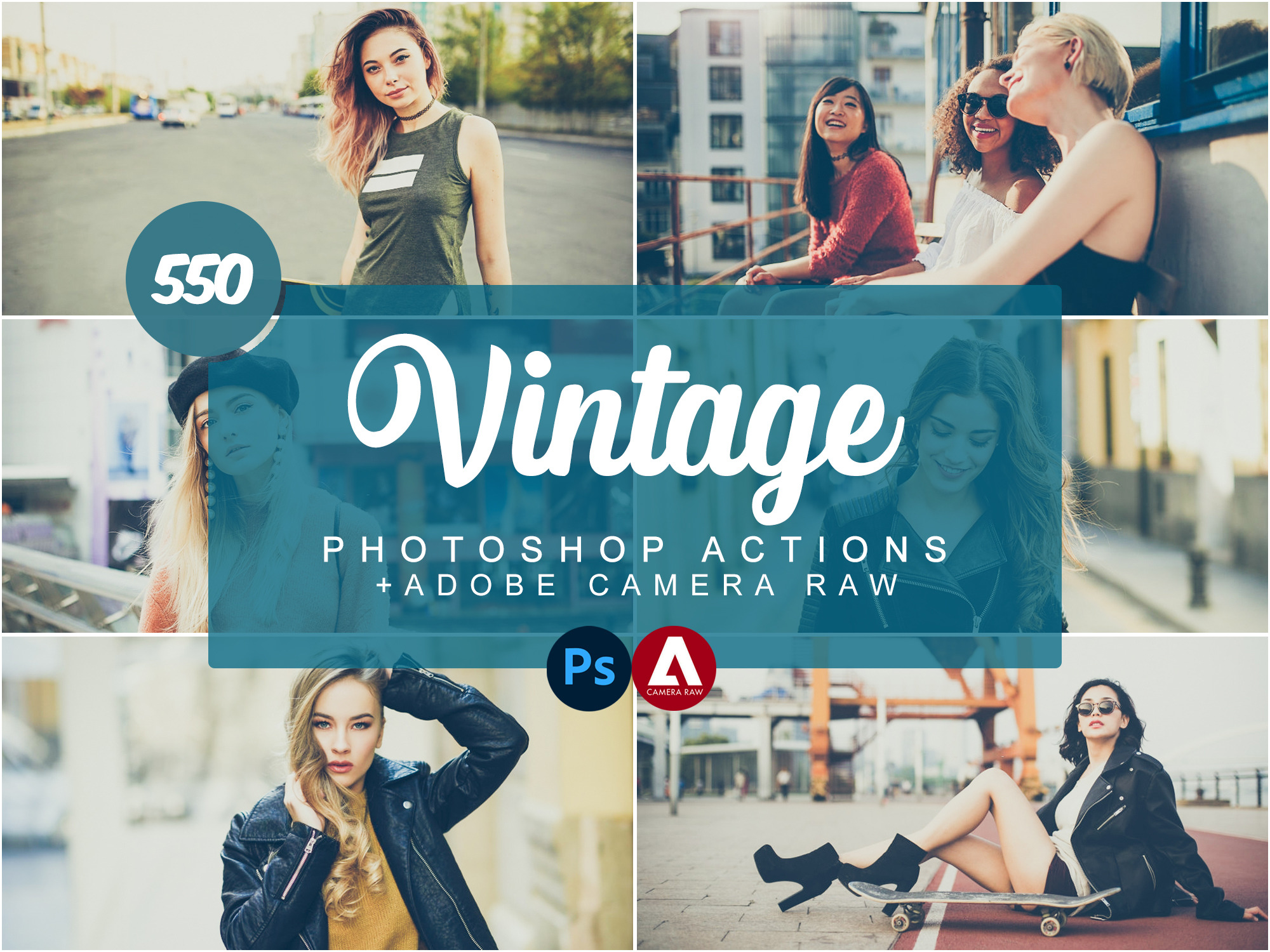 Vintage Photoshop Actions, an Action Add-On by DreamColor