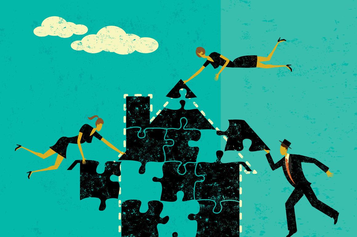 Solving Home Mortgage Problems, a Work Illustration by retrorocket