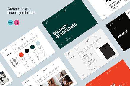 Brand Board Style Guide Templates | Templates & Themes ~ Creative Market