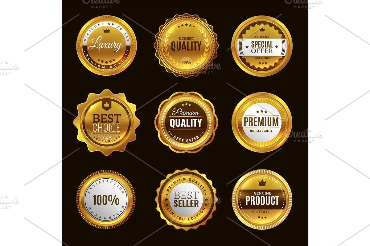 Best certification golden sign. Gold, an Object Graphic by YummyBuum ...