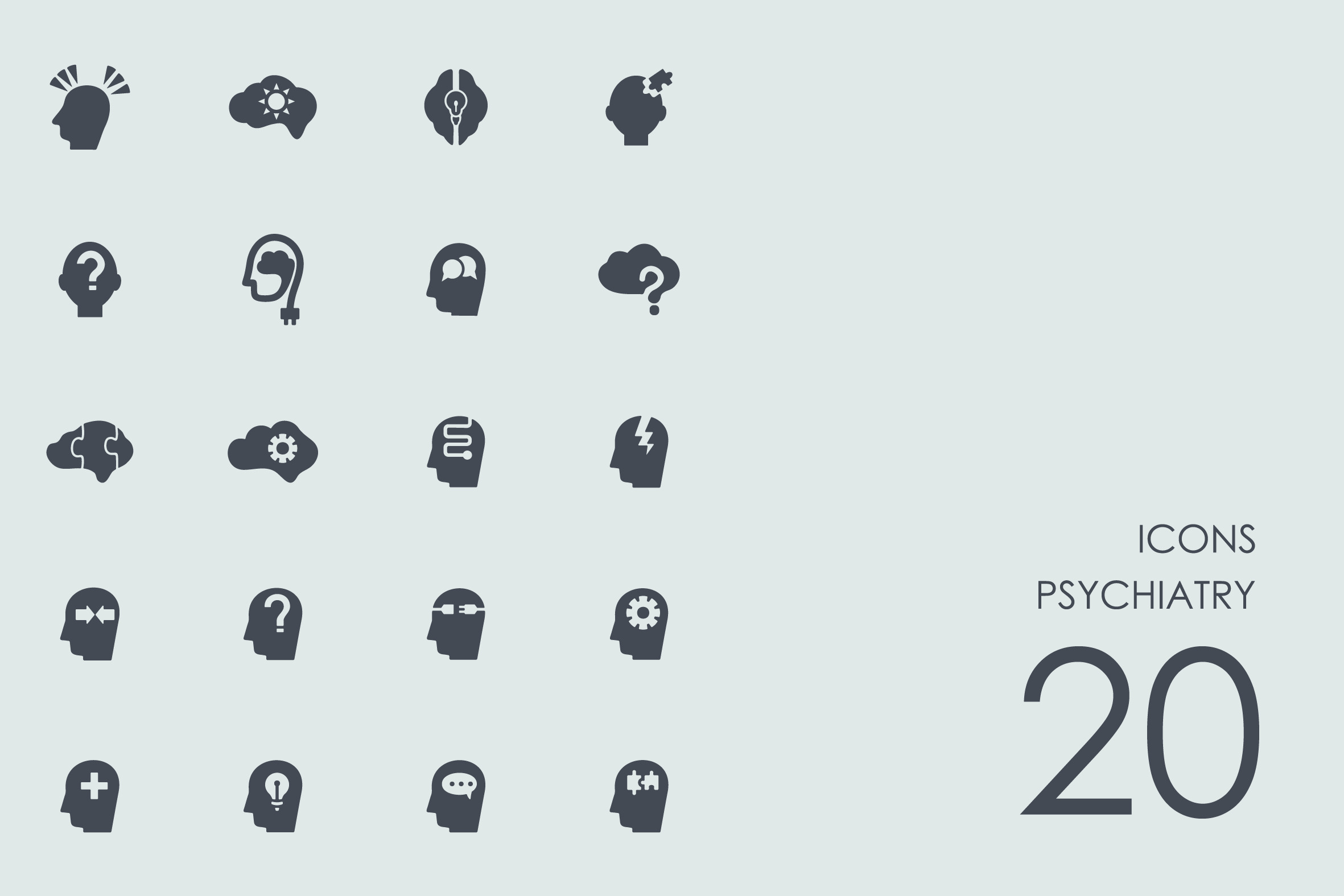 Psychiatry icons, an Icon by Palau