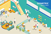 Isometric Office Pack, a Person Illustration by HNINE