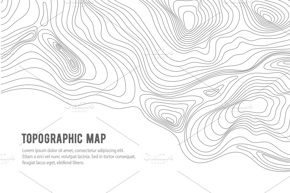 Topographic map, grid, texture, an Illustration by Vector Tradition ...
