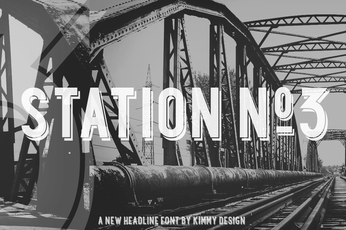 Station No.3, a Sans Serif Font by Kimmy Design