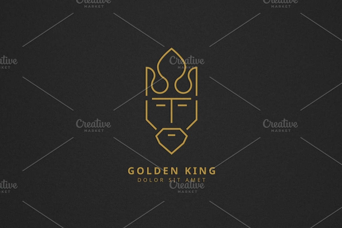 Golden King Logo, a Branding & Logo Template by Magda