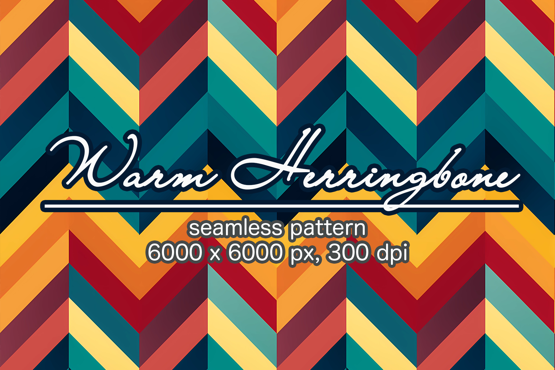 Warm Herringbone Seamless Pattern, a Pattern Graphic by Charlie Graphics