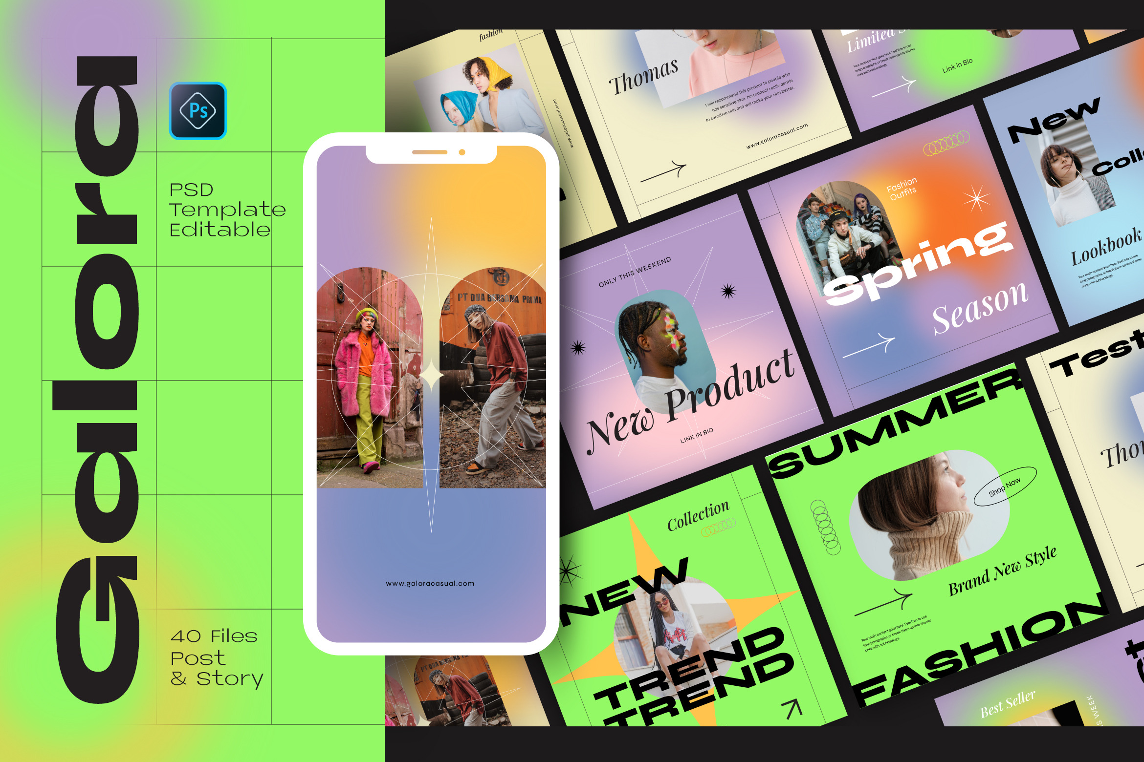 Galora - Brand Social Media Pack, a Social Media Template by Dirtytemp Studio | Creative Market