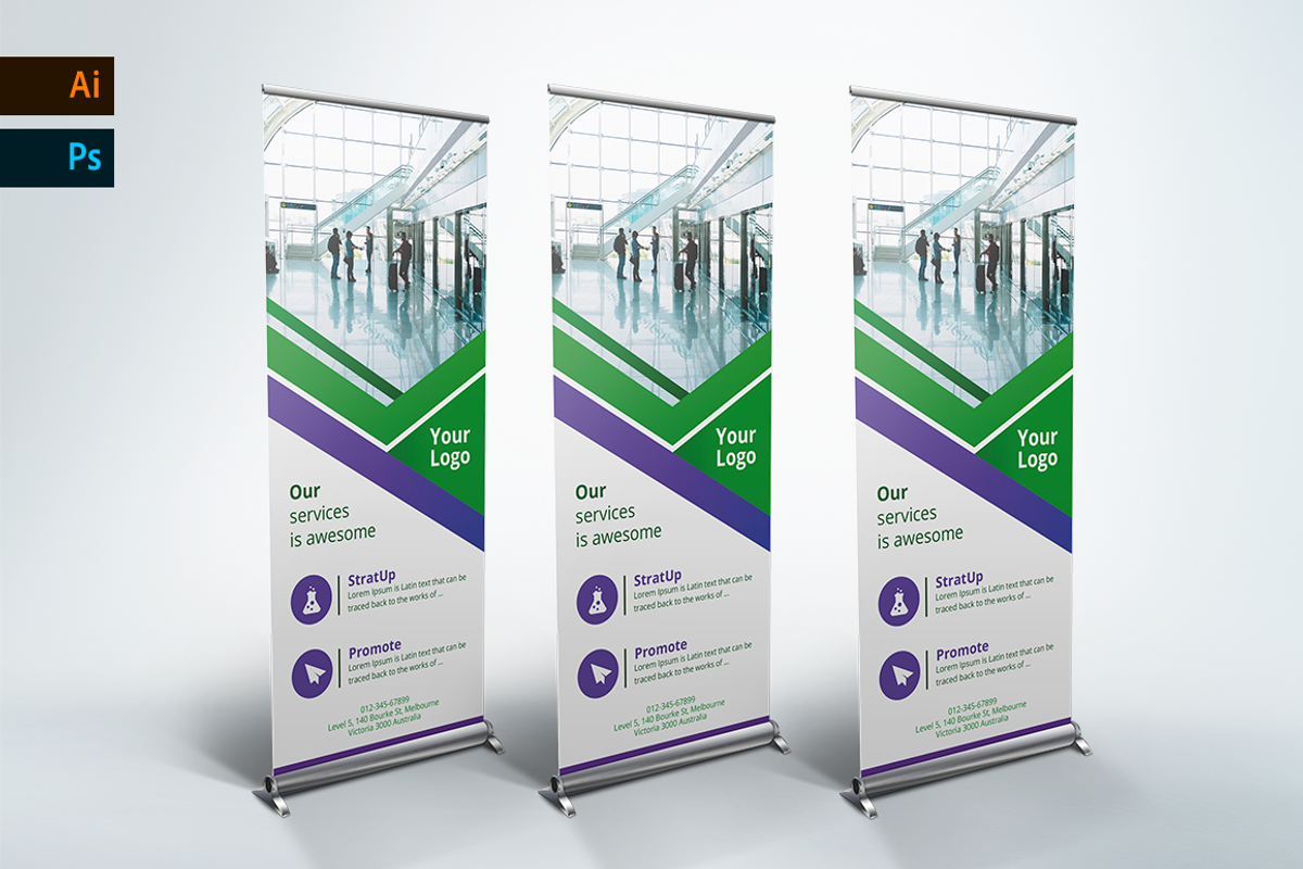 Roll up banner Business - nex, a Marketing Template by UNIK Agency