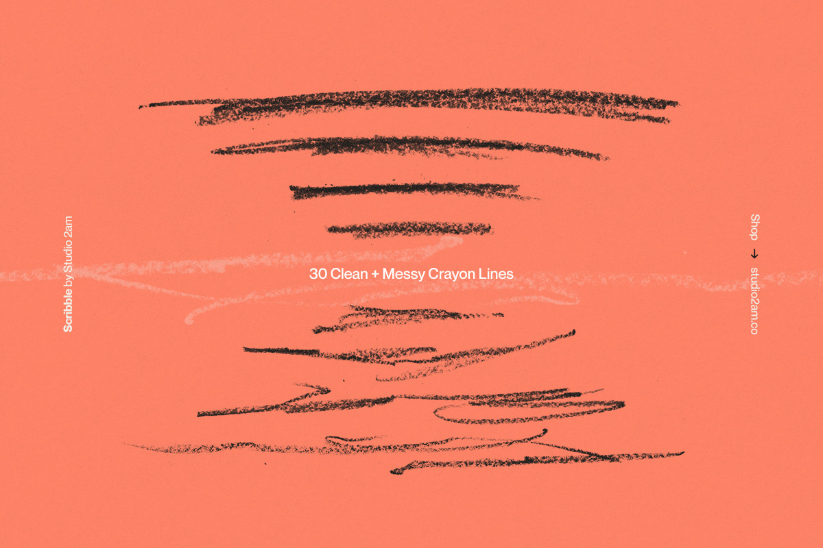 Scribble - 500+ lines, shapes + more, a Texture Graphic by Studio 2am