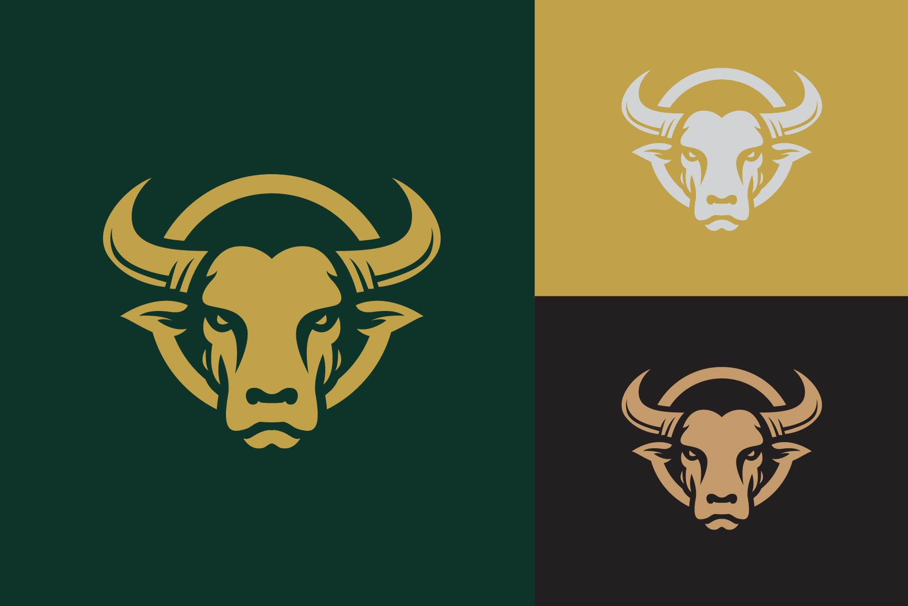 Cow Bull Buffalo Head Logo, a Branding & Logo Template by funpixel
