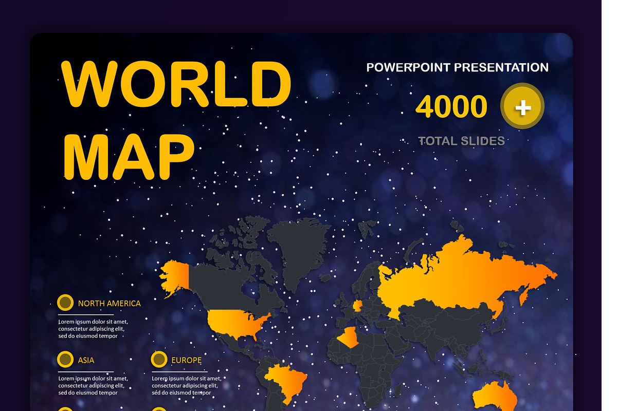 World Map Template, a Presentation Template by DesignLab