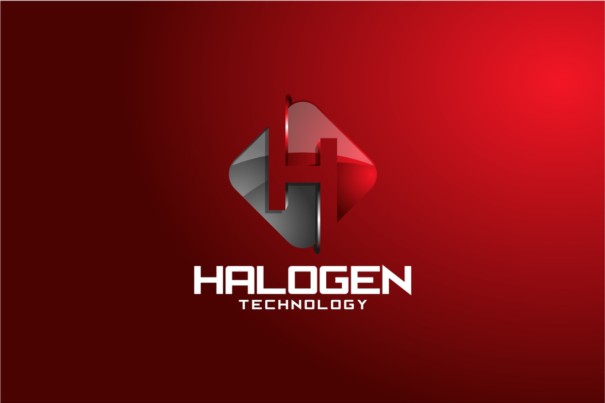 Halogen Tech - 3D Letter H Logo, a Branding & Logo Template by ...