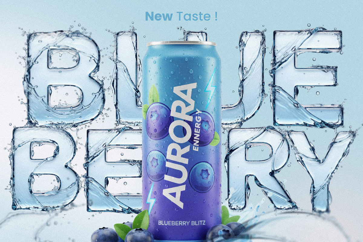 Aqua - Realistic Water Font, a Font by AndrewPixelType