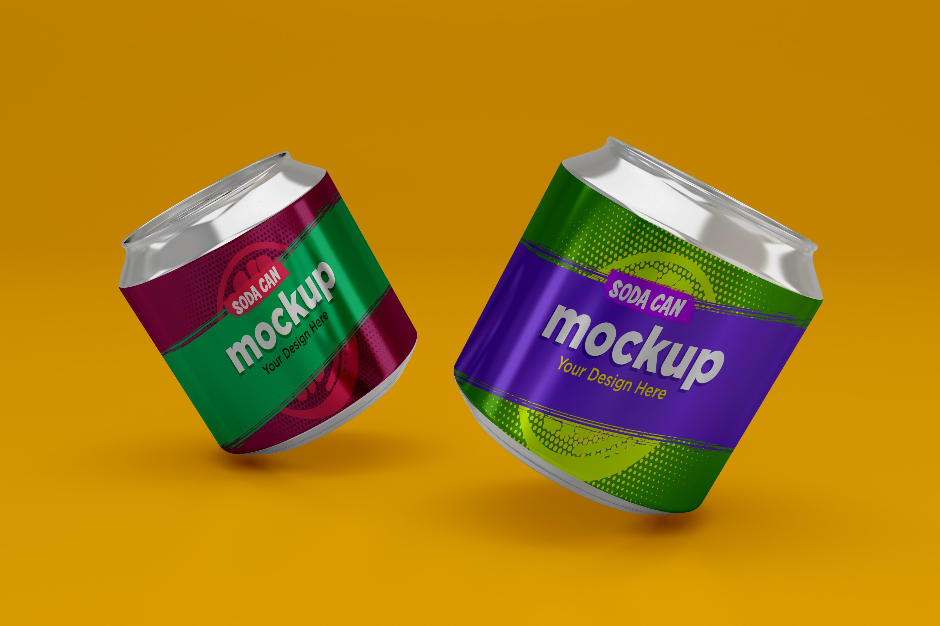 Metal Soda Tin Can Mockup, a Branding & Logo Template by shahsoft