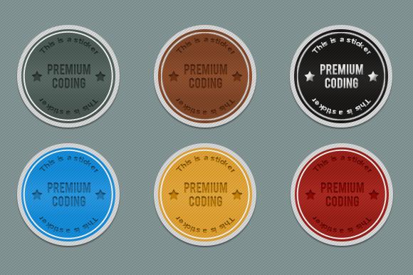 Simple Circle Stickers, an Object Graphic by PremiumCoding | Creative ...