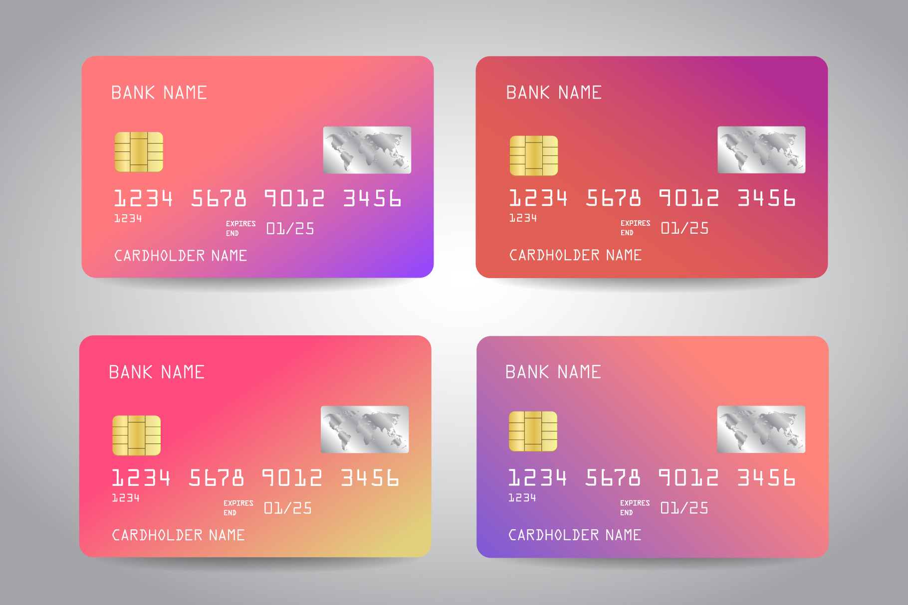 Realistic Detailed Credit Cards, a Finance Illustration by Juksy