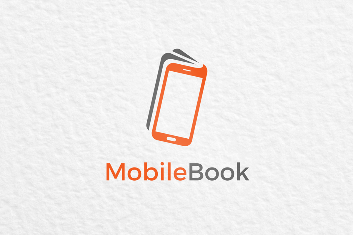 Mobile Book Logo, a Branding & Logo Template by aykutfiliz