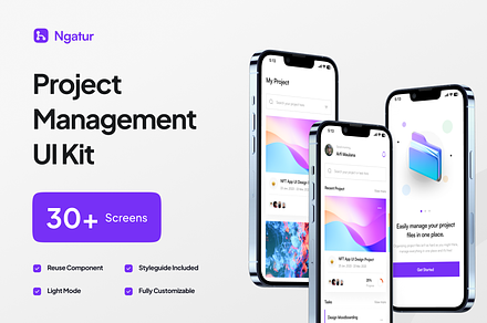 Task Management App UI Kit | UI Kits and Libraries ~ Creative Market