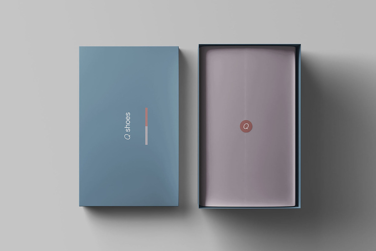 Shoe Box Packaging Mockup, a Packaging Mockup by Graphic Pear