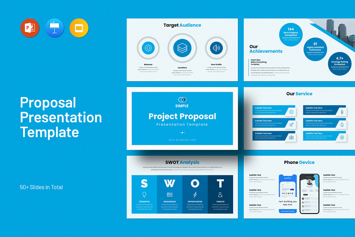 Project Proposal PowerPoint Template, a Presentation Template by ...