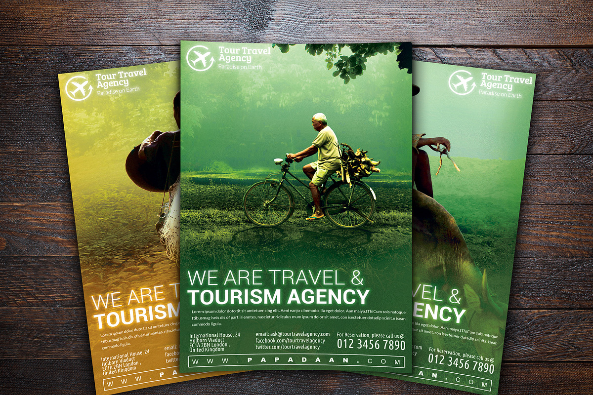 Travel and Tourism Flyer, a Flyer Template by Design Addict