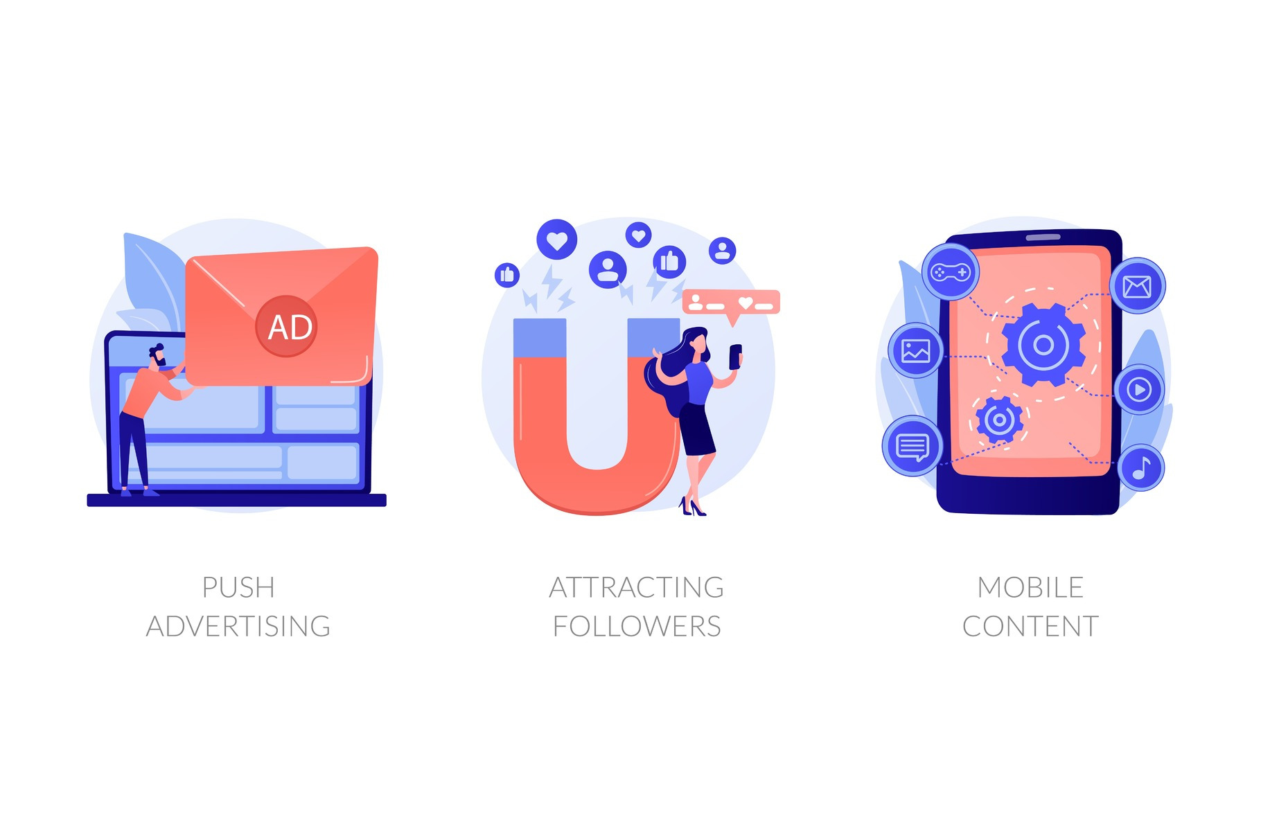 Marketing techniques vector concept, a Person Illustration by Visual ...