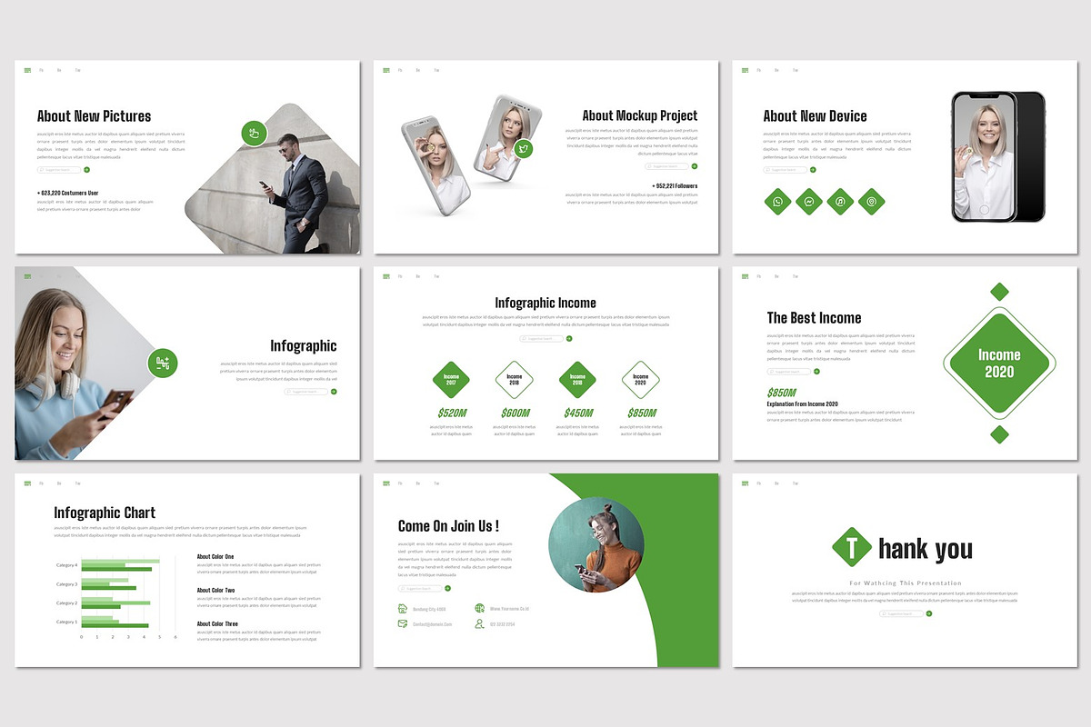 Dot. Cromo - Google Slides Template, a Presentation Template by inspirasign