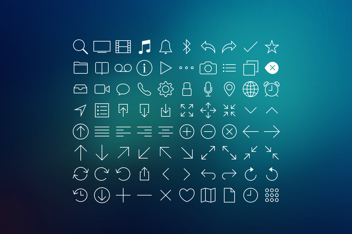80 Line Icons Set, an Icon by Sayid