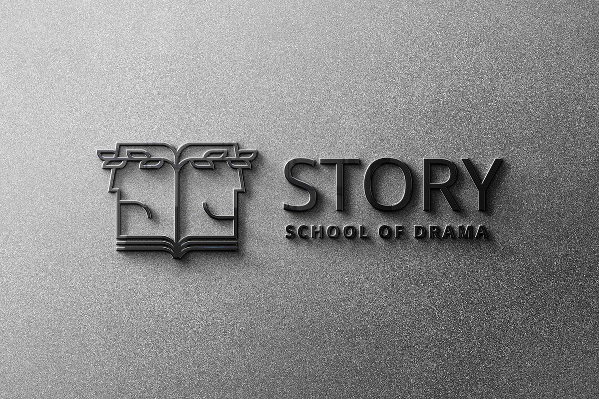 Drama Theatre School Logo, a Branding & Logo Template by Tovarkovdesign