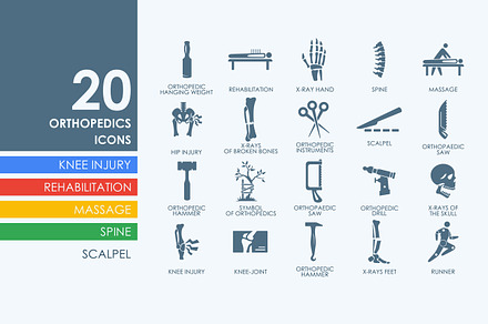 21 orthopedics icons, an Icon by Palau
