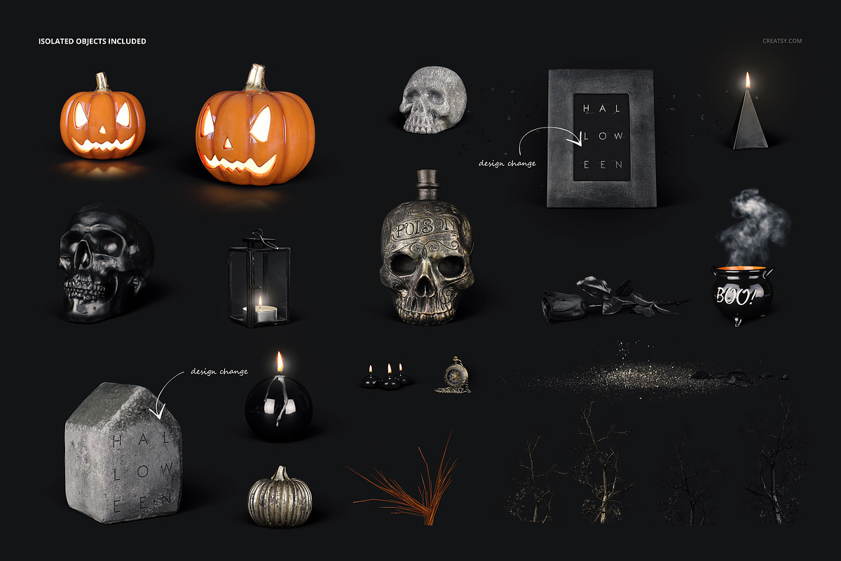 Halloween Scene Creator, a Marketing Template by Creatsy