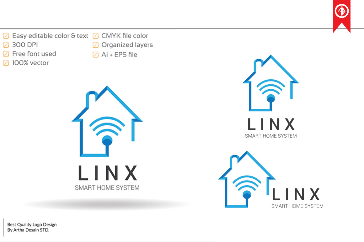 Technology Home System Logo Template, a Branding & Logo Template by ...