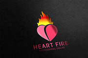 Heart Fire Logo, a Branding & Logo Template by essegraphic