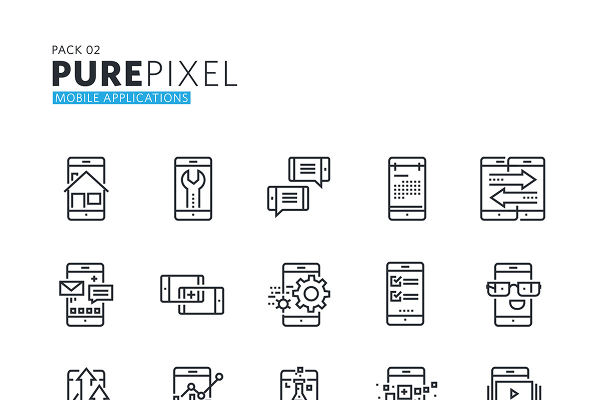 Pure Pixel Icons, an Outline Icon by PureSolution