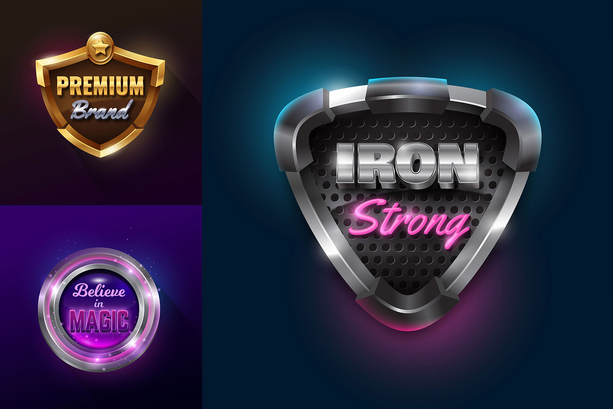 3D Vector Badges Collection Vol 2, a Branding & Logo Template by ...