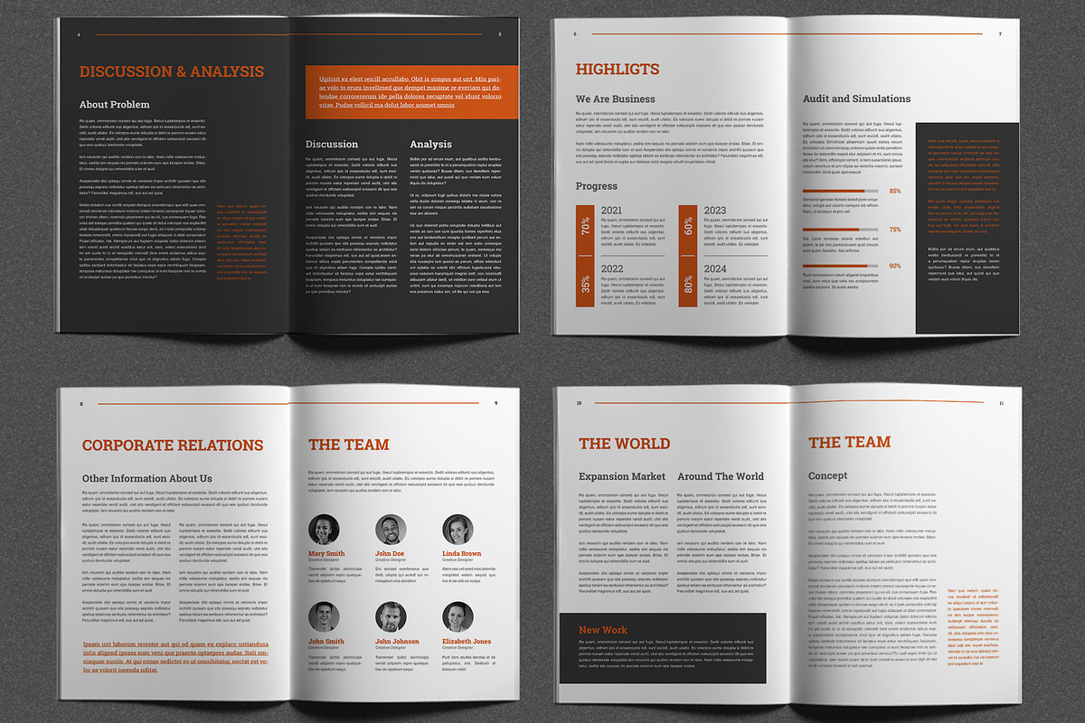 White Paper Brochure Design Template