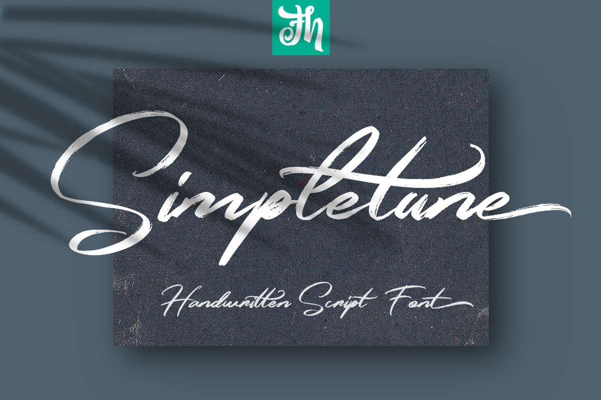 Simpletune - Handwritten Script Font, a Script Font by FHFont